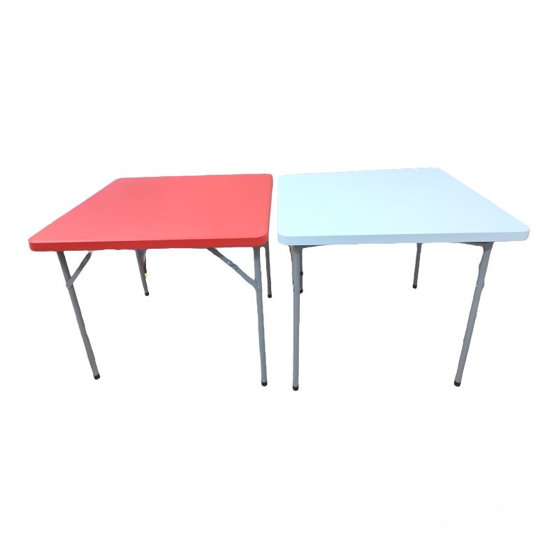 HEAVY DUTY SQUARE SHAPE SOLID TABLE / FOLDING LEG TABLE / MEJA 3X3 ...