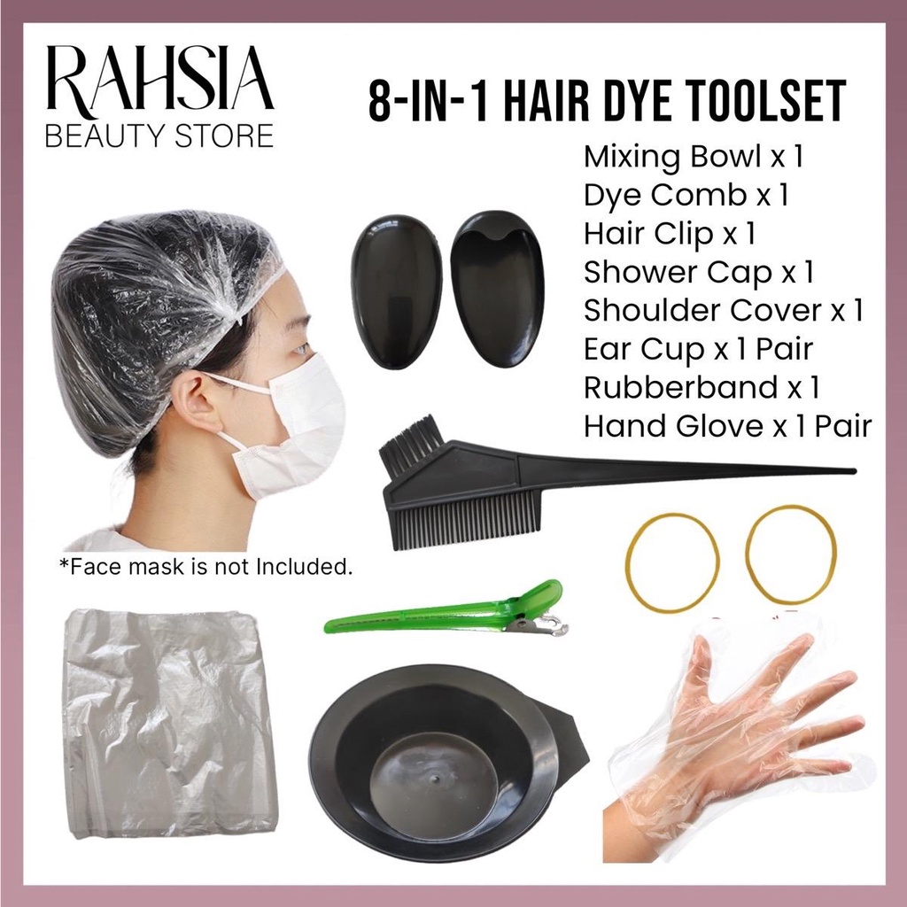 Hair Dyeing Kit 8 In 1 Hair Color Tools Dye Hair Tools Rebonding Tools ...