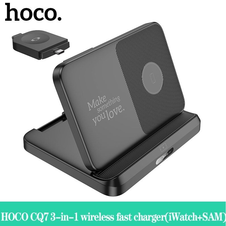 HOCO CQ7 Pass 3 in 1 Wireless Charger 15W Qi Wireless Fast Charger ...