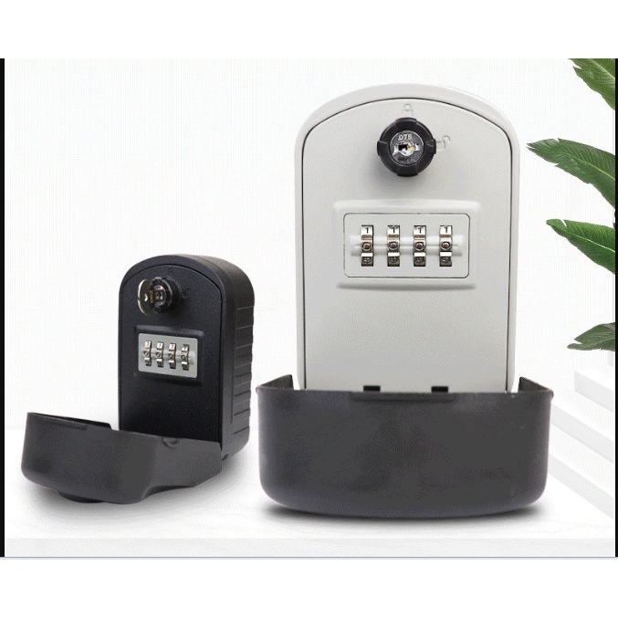 Large Capacity 4-Digit Key Storage Lock Box Resettable Code with 1 Key ...