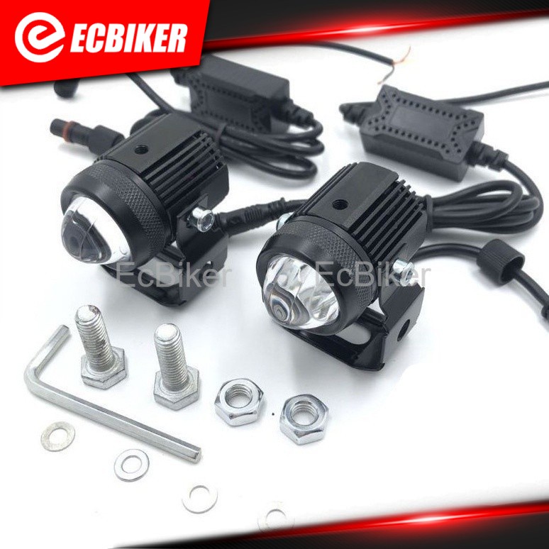 2pcs Waterproof Motorcycle Mini LED Fog Lamp V1 Spotlight White Yellow ...
