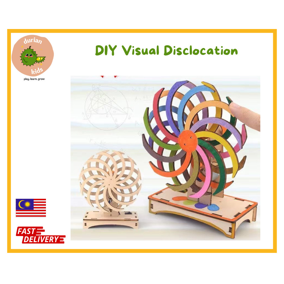 RBT Wooden Visual dislocation illusion/ STEM Educational Electric Toy ...