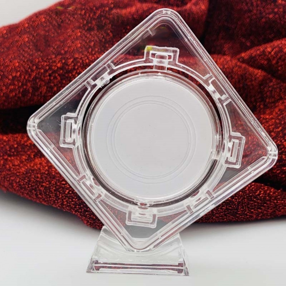 Protective Coin Storage Box with Swivel Bracket Clear Acrylic Cushioned ...