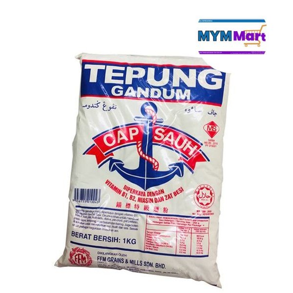 Tepung Gandum Cap Sauh Wheat Flour 1kg | Shopee Malaysia