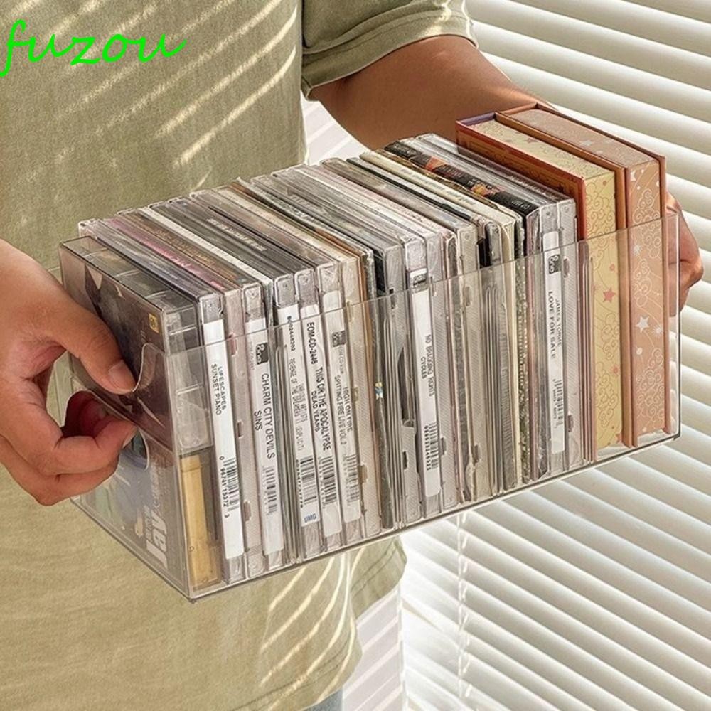 FUZOU CD Storage Holder, Clear DIY Disc Display Box, Finishing Frame ...