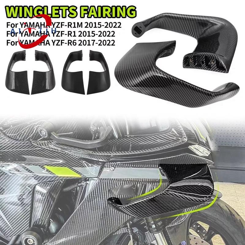 Motorcycle Fixed Fairing Small Wing Spoiler Aerodynamic Wing for YZF R1 ...