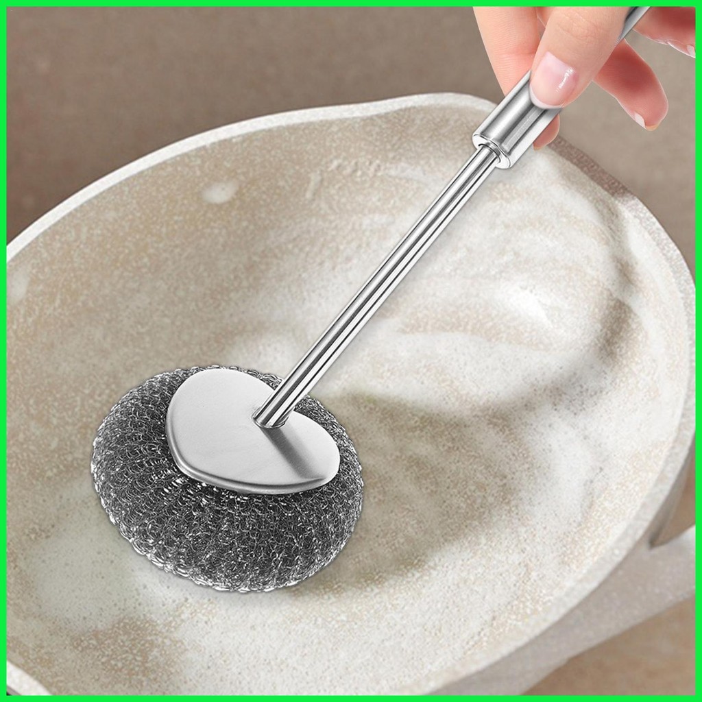 Metal Scrubbers for Cleaning Dishes Pan Cleaner Scrubber Stainless ...