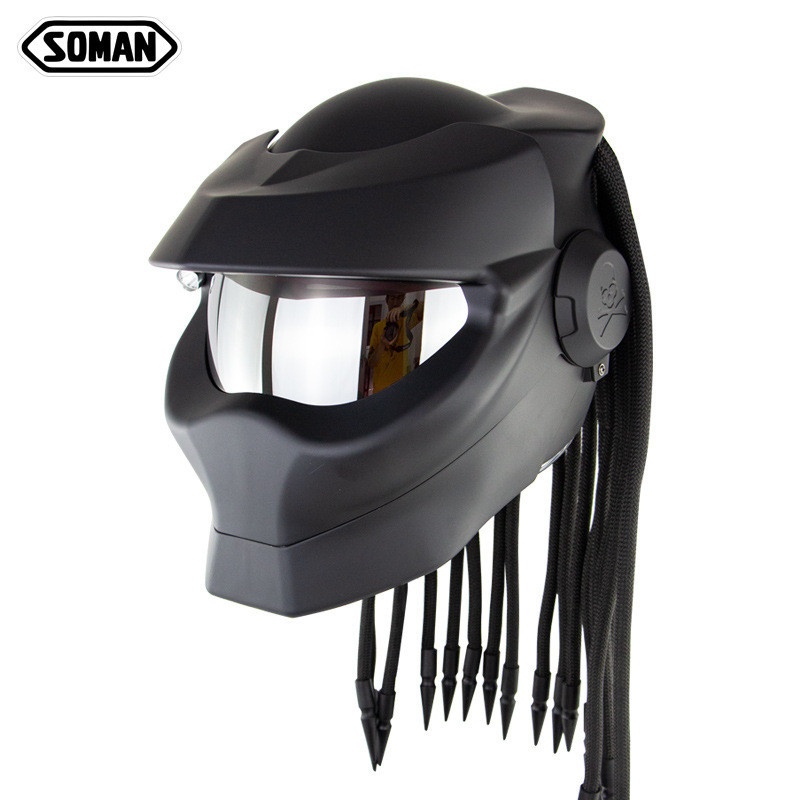 Foreign Trade Exclusively Supply Motorcycle Predator Retro Braid Helmet ...