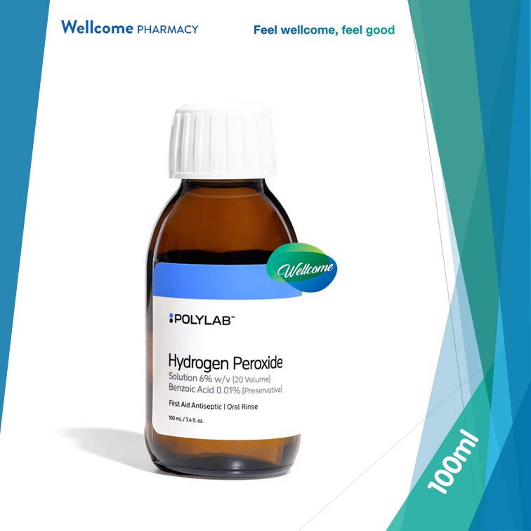 Polylab Hydrogen Peroxide 6% Solution - 100ml | Shopee Malaysia