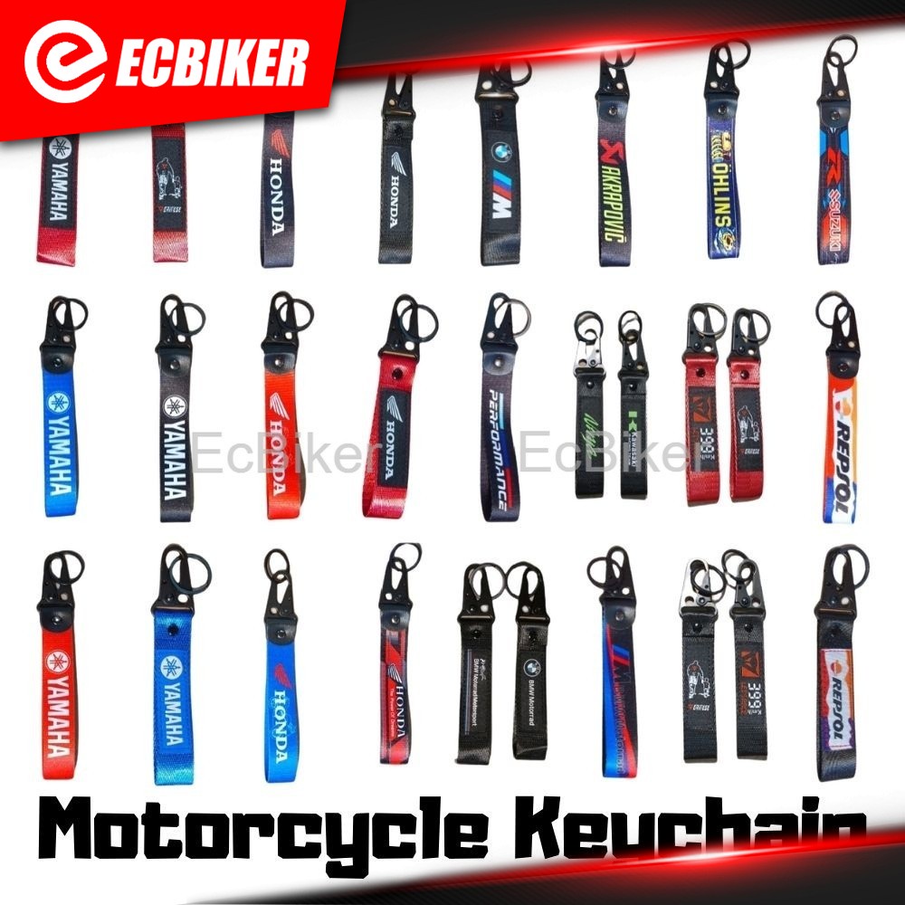 Universal Motorcycle Key Chain Lanyard Hanging Strap with Metal Key ...