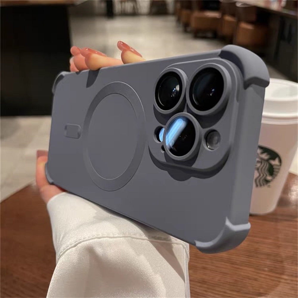 Luxury Silicone Soft Case With Camera Protector Airbags Shockproof ...