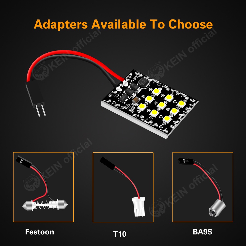 KEIN DC12V-24V Car Ceiling Lamp T10 W5W Led C5W 31MM Festoon BA9S T4W 28MM 36MM 39MM 41MM ...