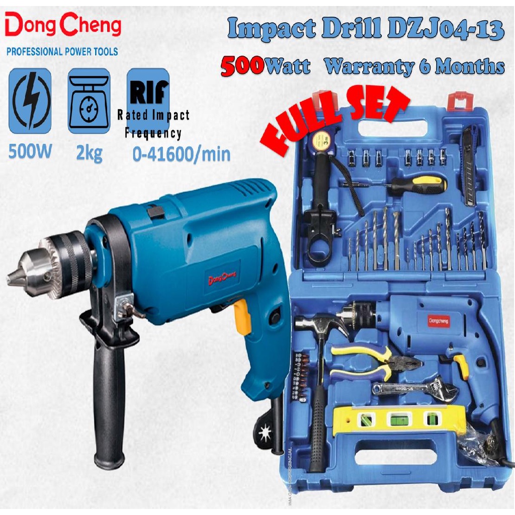 DongCheng DZJ04-13 Impact Drill 500watt Electric Impact Drill Machine ...