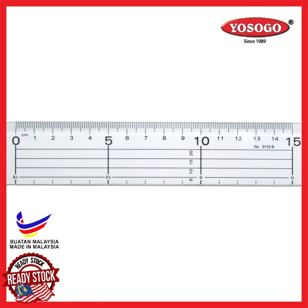 [Super SaverS] YOSOGO PEMBARIS DENGAN PANDUAN LOGAM 91 SERIES RULER ...