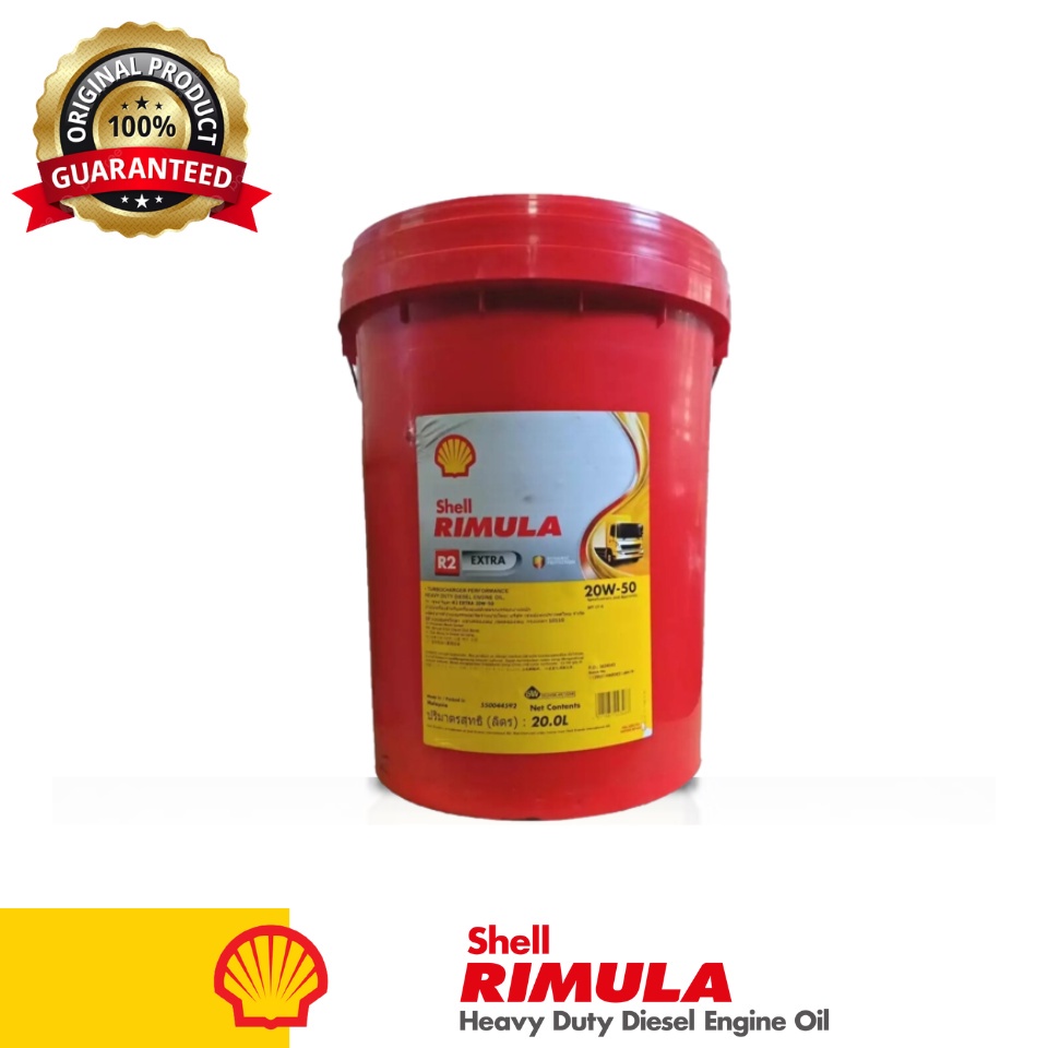 Original (Pasaran Malaysia) 550044592 SHELL RIMULA R2 20W-50 20L ...