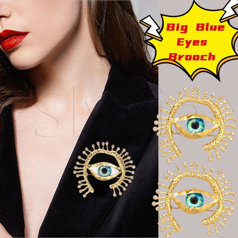 Turkish Charming Eyes Brooch Pin , Party Banquet Clothing Suit Coat ...