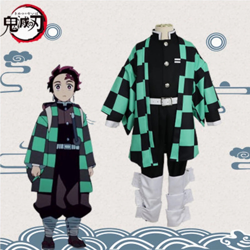 ZST Kids Anime Demon Slayer Kimetsu no Yaiba Kamado Tanjiro Cosplay ...