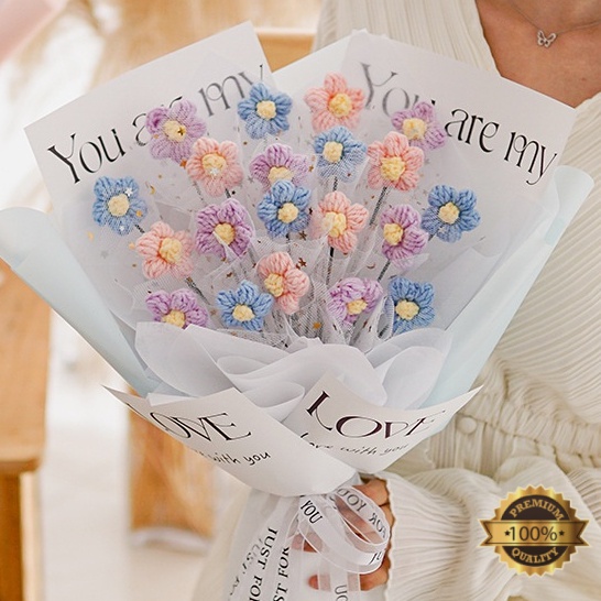 crochet flower flower bouquet crochet yarn crochet flower bouquet ...