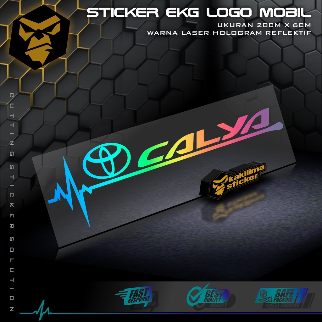 Ecg Logo Sticker for Toyota Agya, Alphard, Altis, Avanza, Calya, Camry ...