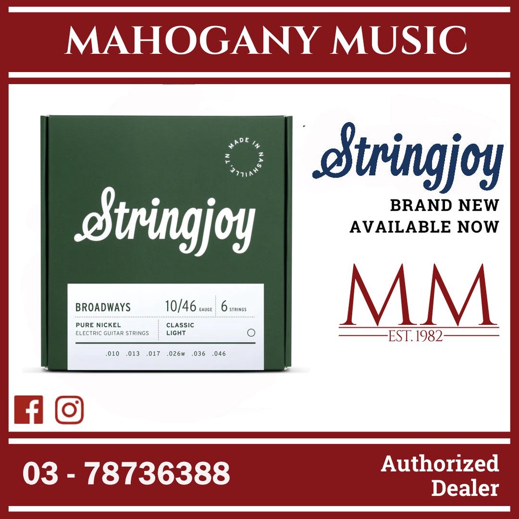 Stringjoy Broadways Electric Guitar Strings - 10/46 | Shopee Malaysia