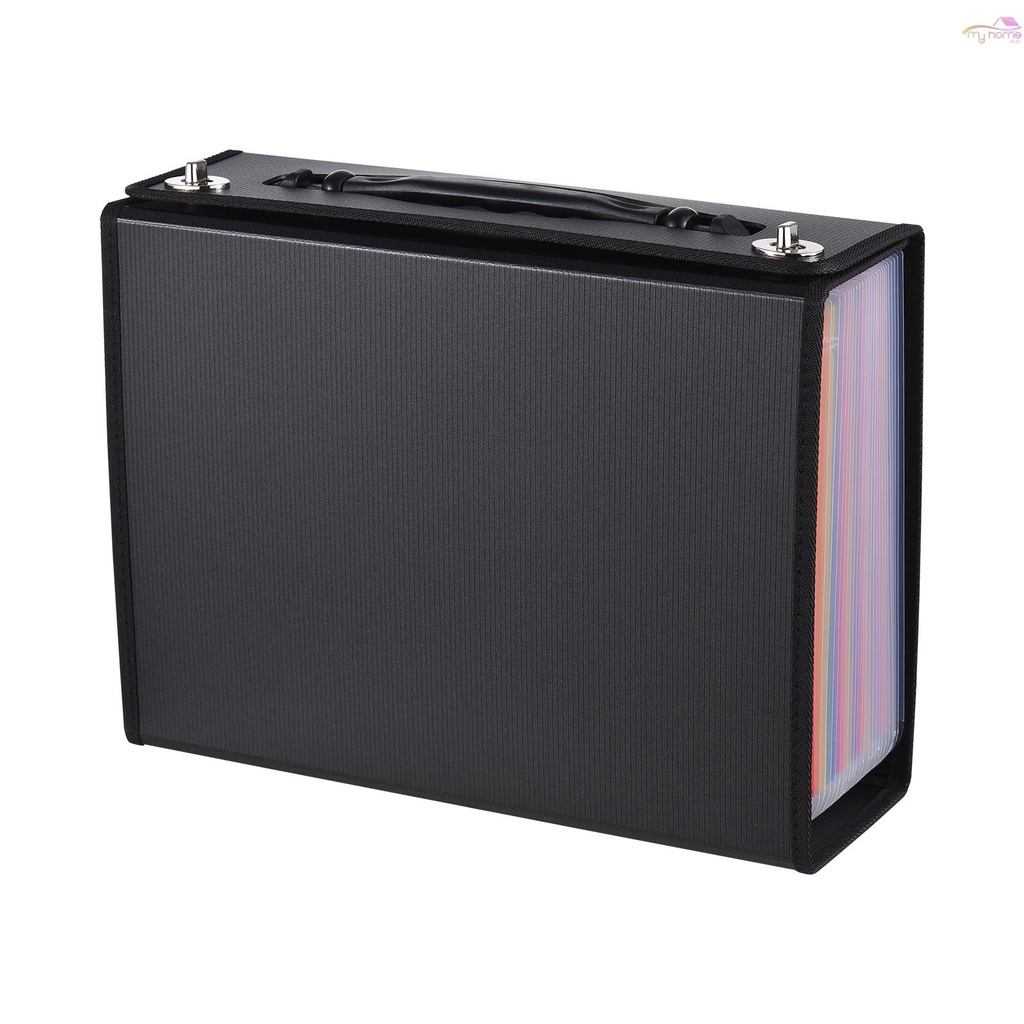 Accordian File Folder Organizer 24 Pockets Expanding File Case with ...