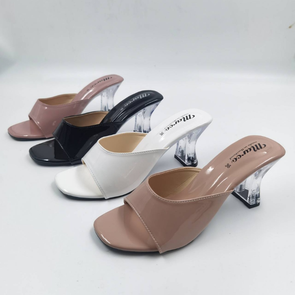 Marco Brand Glass Heels Model B1010 2 Inches High Heel One Cloth Made ...