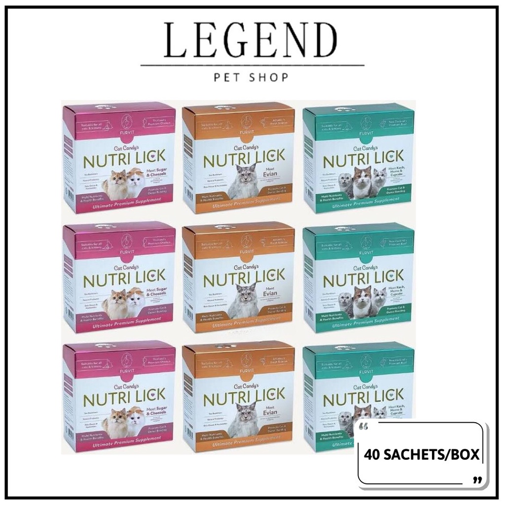 Furvit Cat Candy's Nutri Lick Cat Premium Nutritional Supplement Cat ...