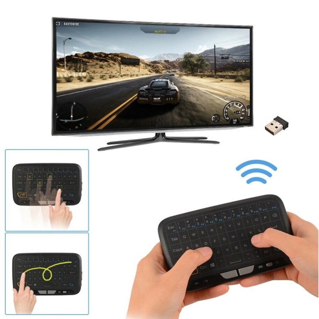 New 2.4GHz bluetooth Wireless Keyboard Rechargeable Keypad Smart Phone ...