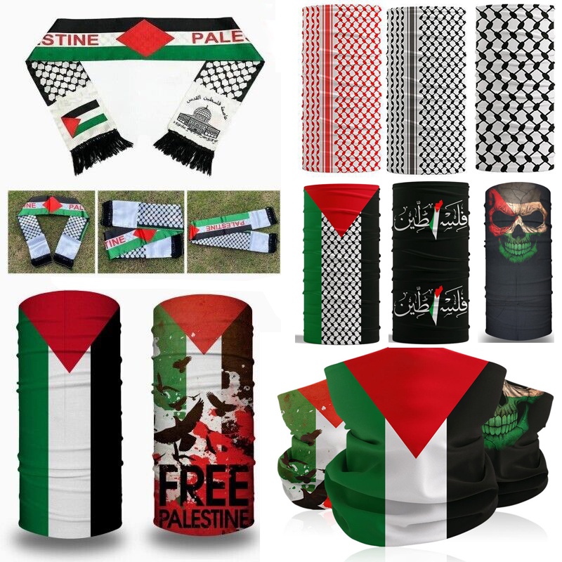 Free Palestine Flag Gaza Headband Bandana Tube Scarf Mask Face Muslim ...