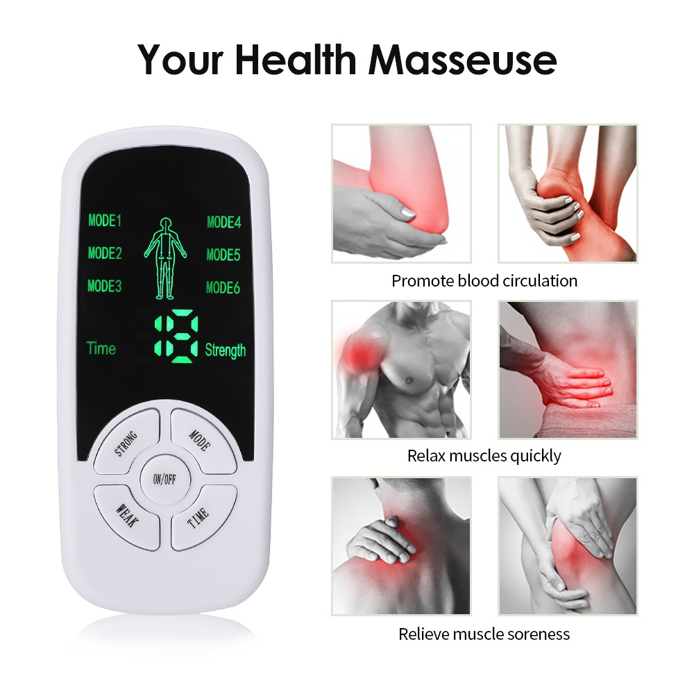 Salorie 6 Modes EMS Electric Muscle Therapy Stimulator Tens Unit ...
