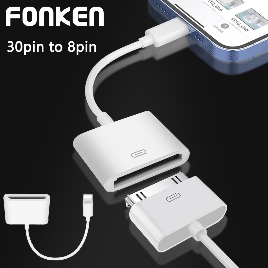 Fonken 30pin to 8pin Charging Converter 30pin Charger Connector Adapter ...