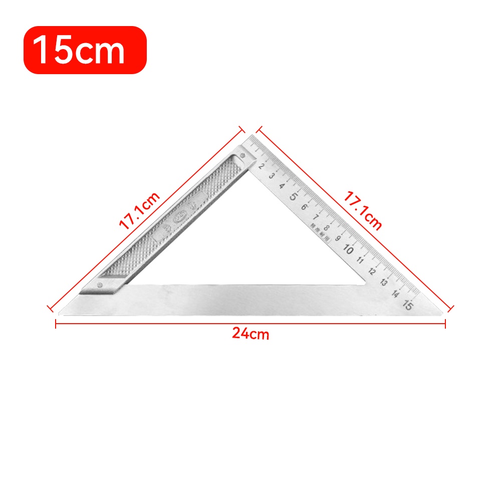 Stainless Steel 30cm 15cm L-Shaped L Ruler 不锈钢角尺 Square Angle Ruler ...