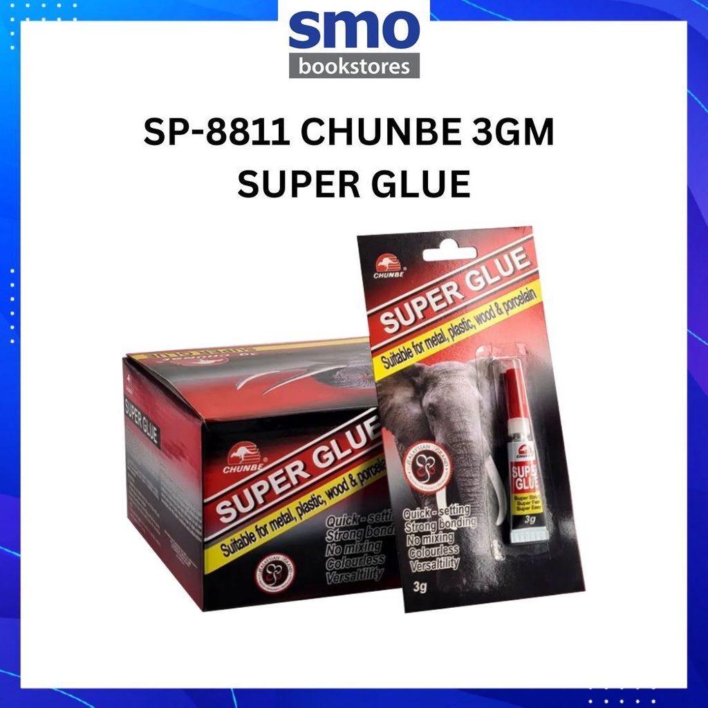 [CHUNBE] SP-8811 CHUNBE 3GM SUPER GLUE (Chunbe ELEPHANT) (Gam Gajah) 3g ...