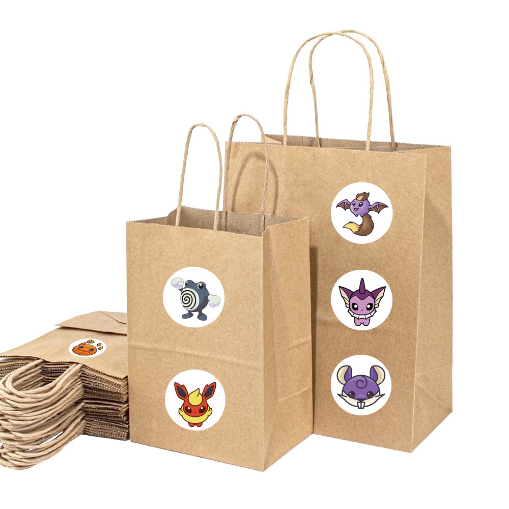 200PCS/Roll Cartoon Cute Pokémon Decorative Sealing Stickers Roll For ...