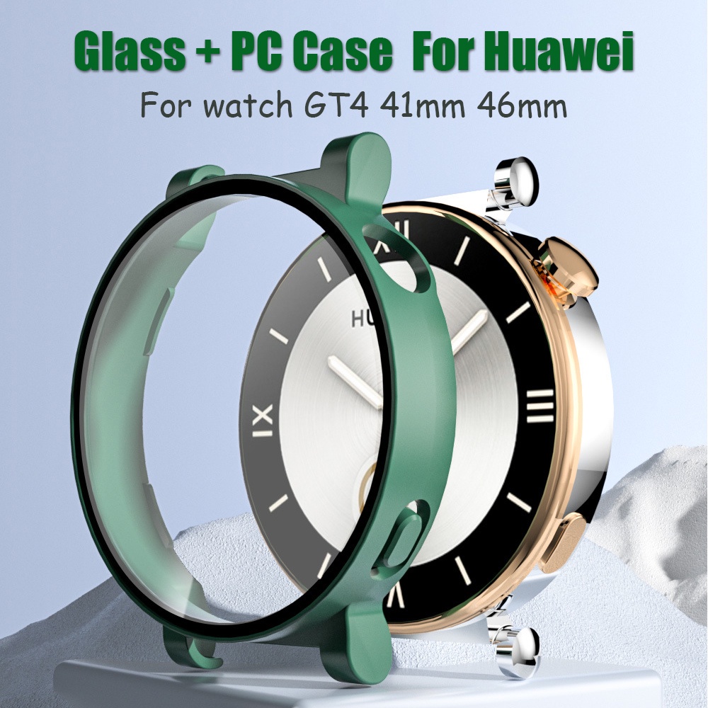 Tempered Glass+PC Cover For Huawei Watch GT4 41mm Case SmartWatch ...