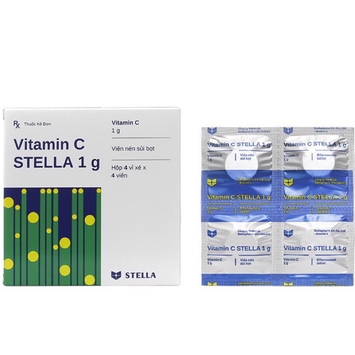 ( EXP : 12/2023 ) Stella 1g Vitamin C 1000MG ( 4 Effervescent Tablet ...