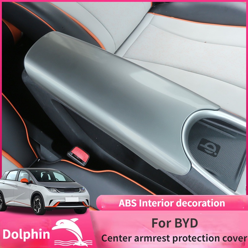 For BYD Dolphin Car Center Console Armrest Storage Box ABS Trim ...