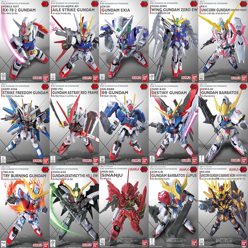 [BANDAI] SD GUNDAM EX-STANDARD SERIES PLASTIC MODEL KIT SDEX MODEL KIT | Shopee Malaysia