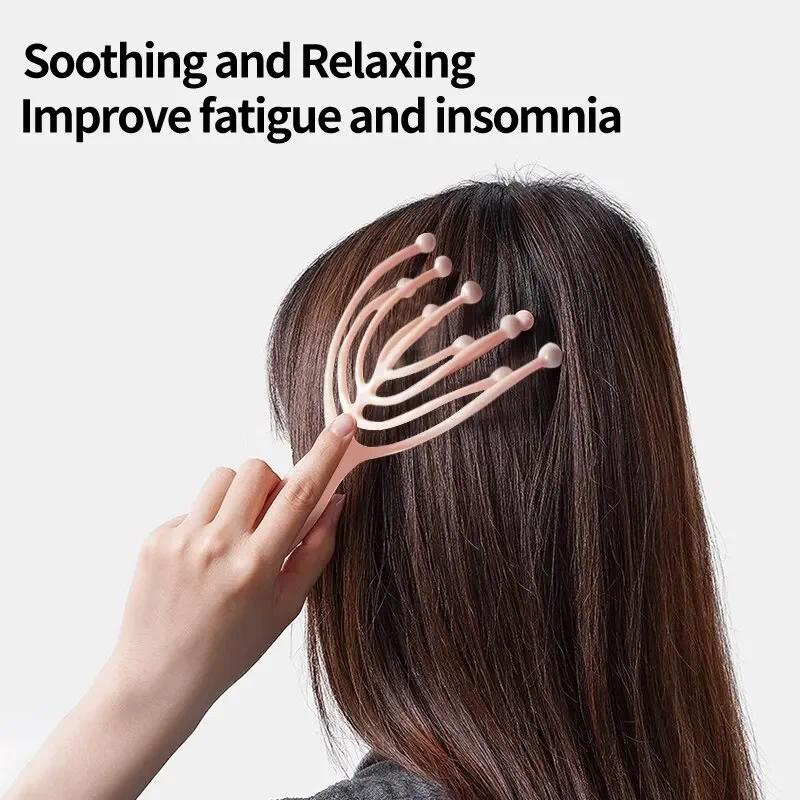 5/9 Claws Head Massager with Steel Ball Neck Scalp Massage Roller Comb ...