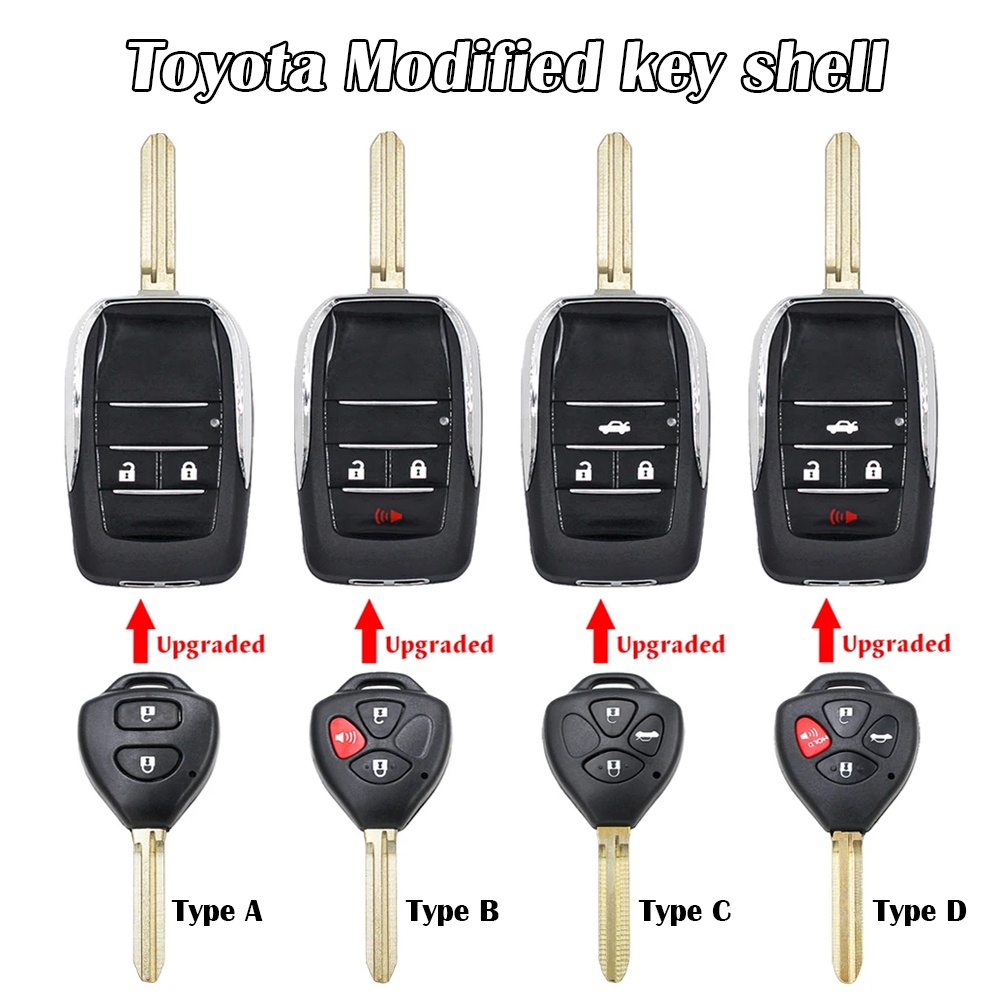 Toyota Special Modified Key Shell Mechanical Key Upgrade Metal Key Bag ...