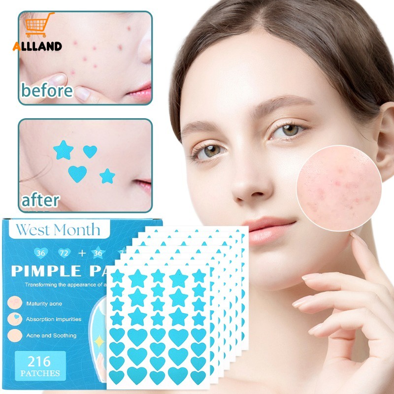 Acne Pimple Patch Stickers Waterproof Acne Treatment Pimple Remover ...