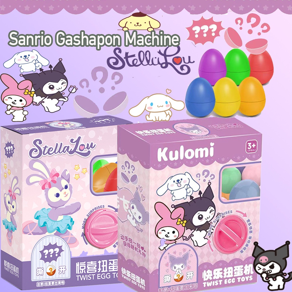 【IN STOCK】Sanrio Capsule Kuromi Cinnamoroll Gachapon Mainan Egg Machine ...