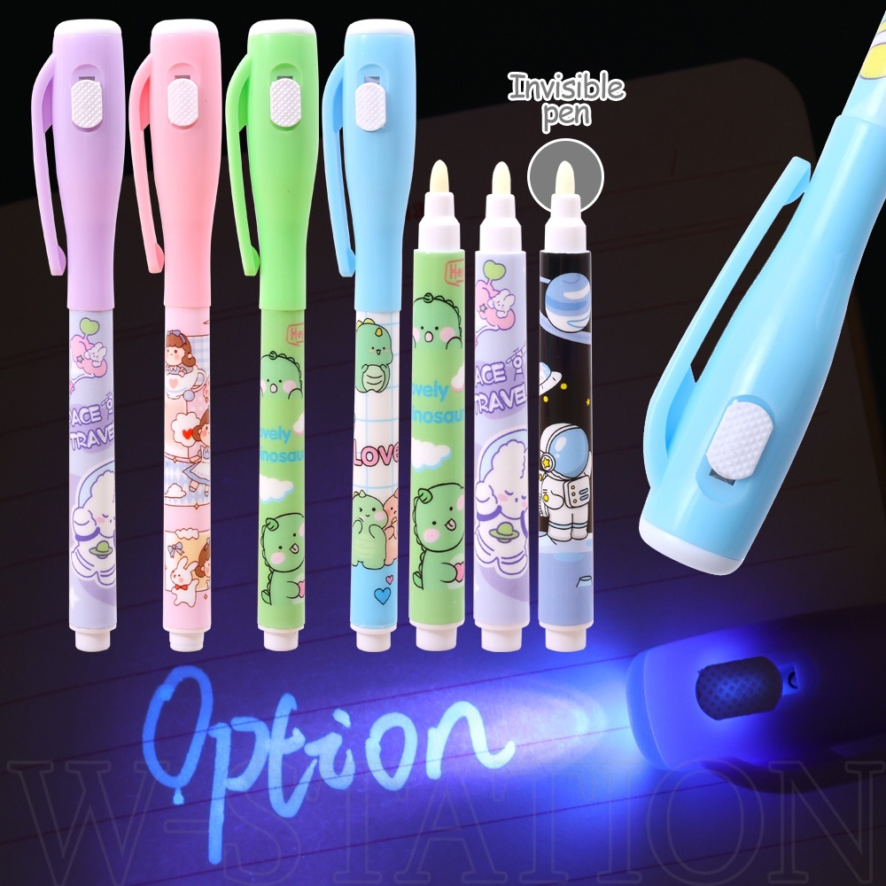 UV Invisible Fluorescent Pen - Single Head Marker Pen Lamp - Luminous ...