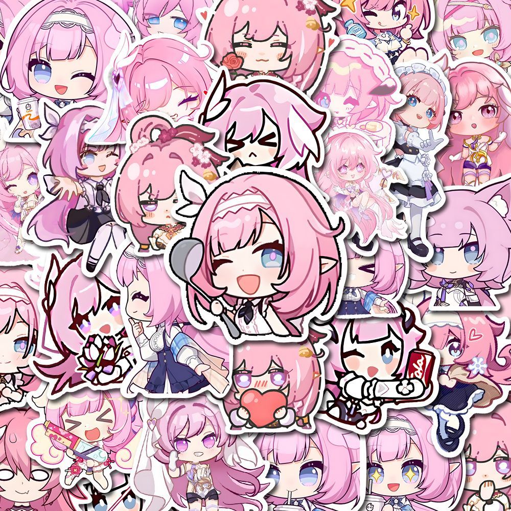 Honkai Impact 3 Emoji Stickers Elysia Emoji DIY Planner Tablet Decals ...