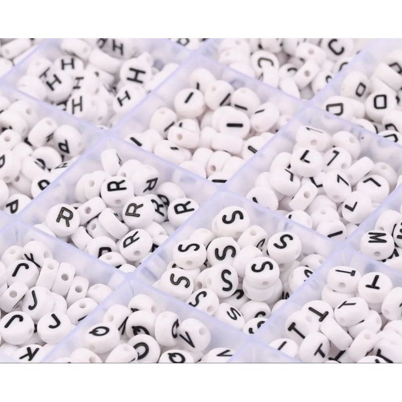 (YYS) Manik Abjad Letter Bead A~Z (Can Choose) Premium Quality Alphabet ...