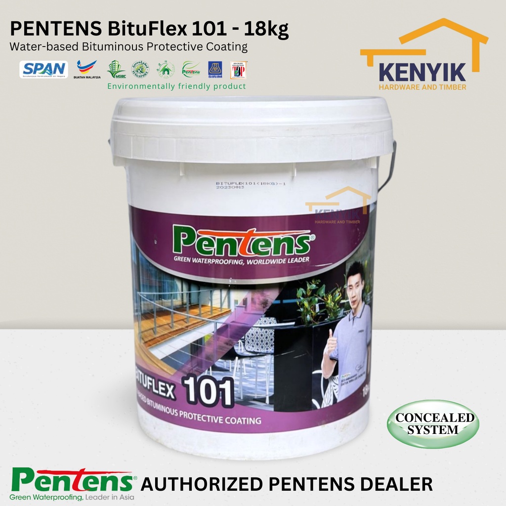 PENTENS 18kg BituFlex 101 (Water-based Bituminous Protective Coating ...