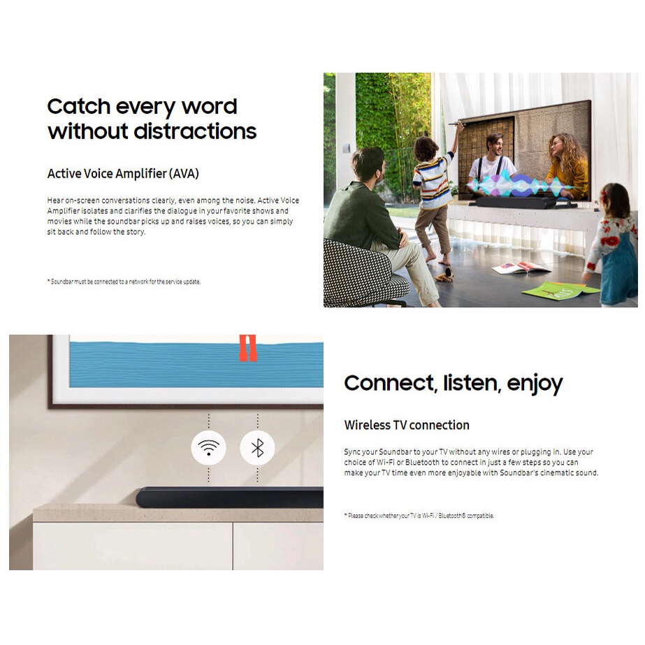 Samsung HW-S60B Lifestyle Soundbar / Wireless / Wi-Fi and Bluetooth ...
