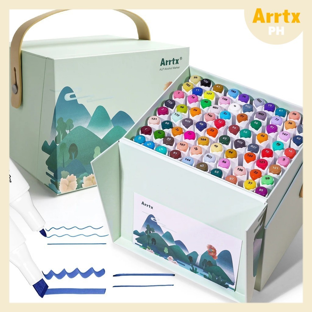 Arrtx ALP 80 Colors Alcohol Marker Set | Shopee Malaysia