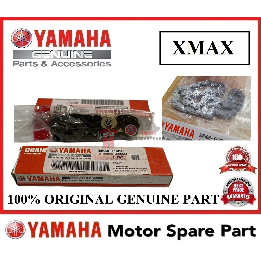 (100% ORIGINAL) YAMAHA XMAX OIL PUMP CHAIN // 94568-F9058 MINYAK PUMP ...