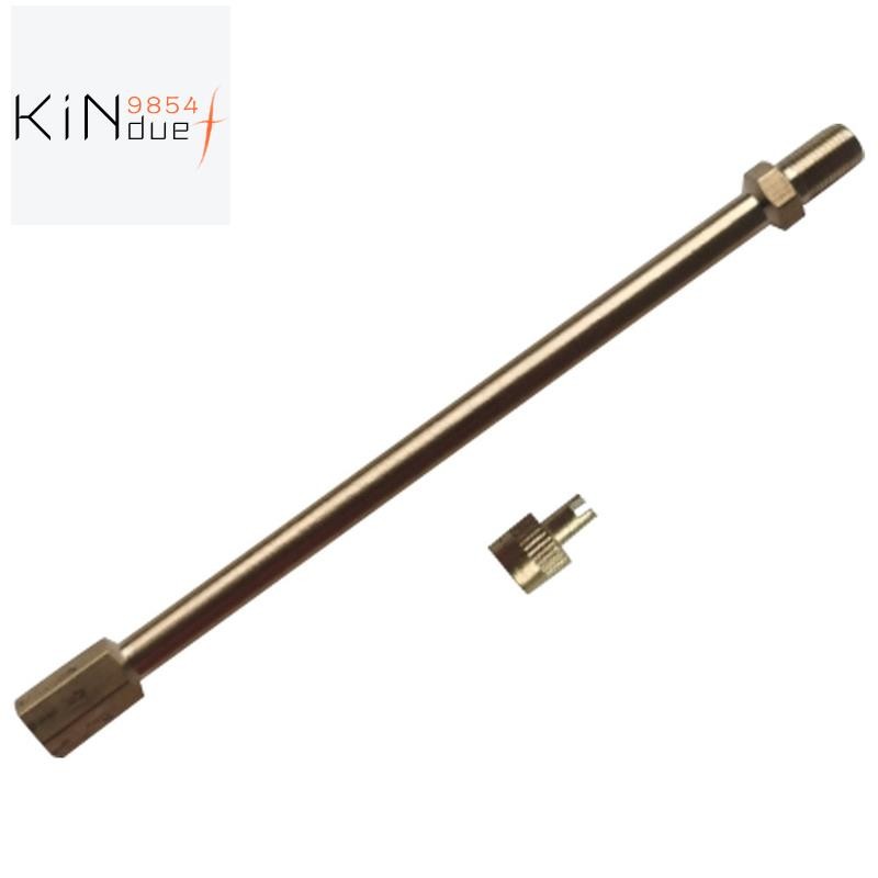Bike Tire Gas Valve Adapter Inflater Air Pump Extension Pipe Tube ...